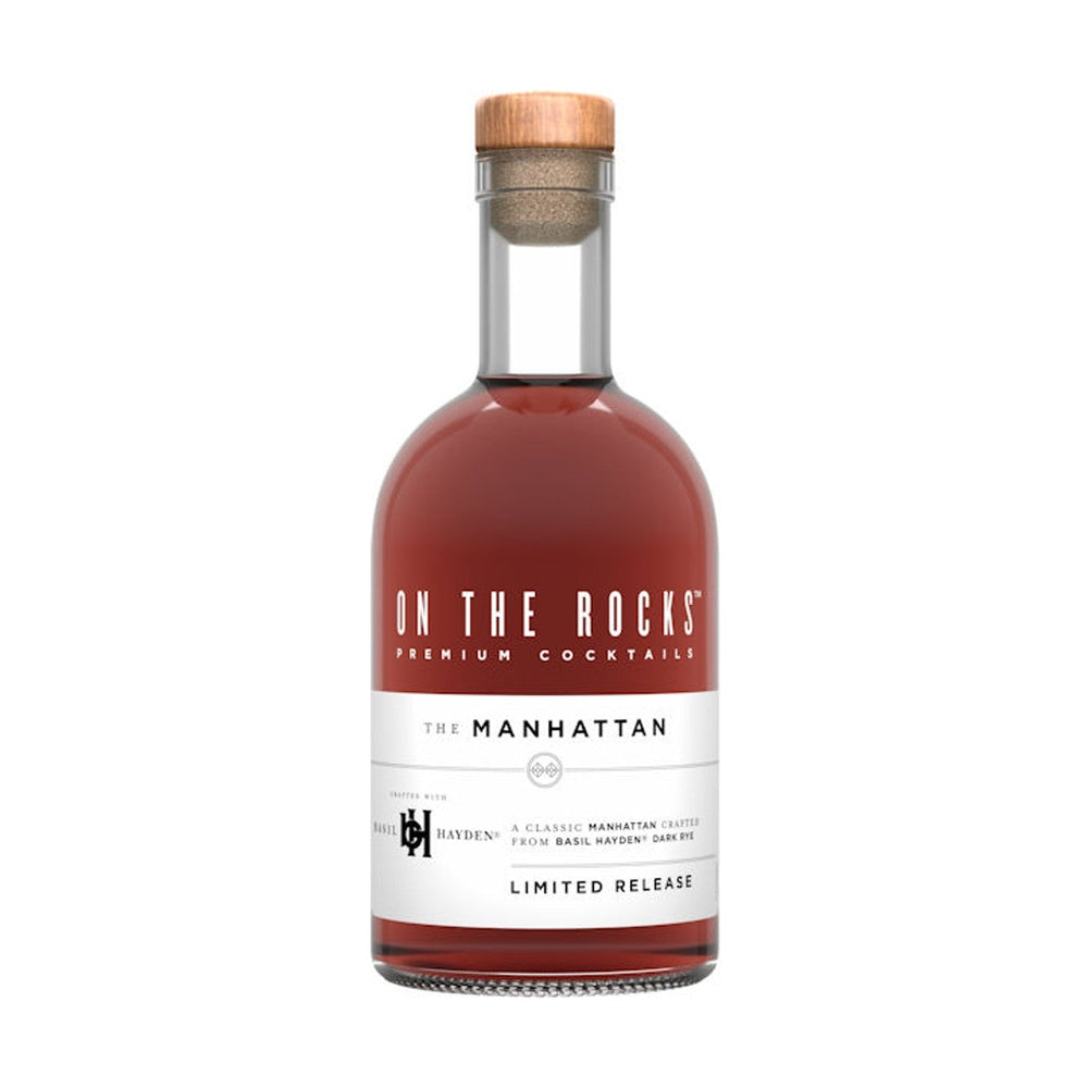 On the Rocks - Basil Hayden Bourbon Manhattan Ready to Serve Cocktail ...