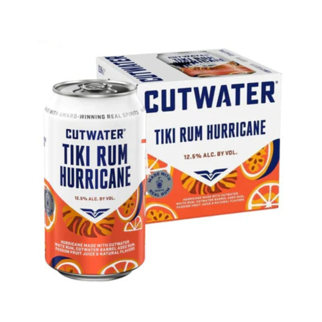 Cutwater - Tiki Rum Hurricane Ready to Drink Cocktail (4 Count) | TIPXY