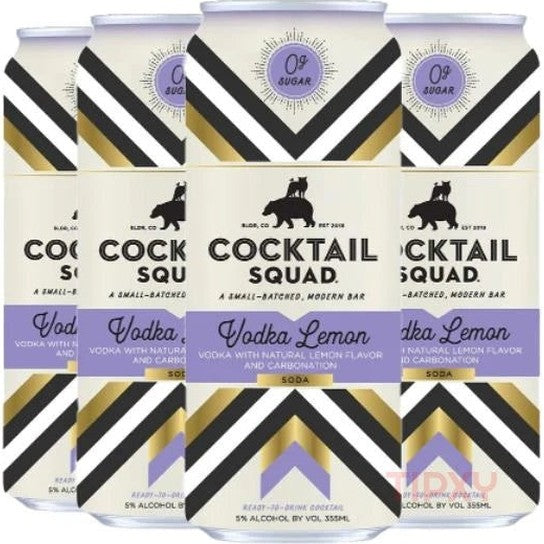 Cocktail Squad - Vodka Squad Vodka Lemon (4 Pack) | TIPXY