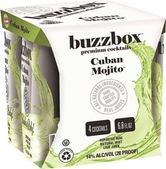 Buzzbox Premium Cocktails Cuban Mojito (4pk) | TIPXY