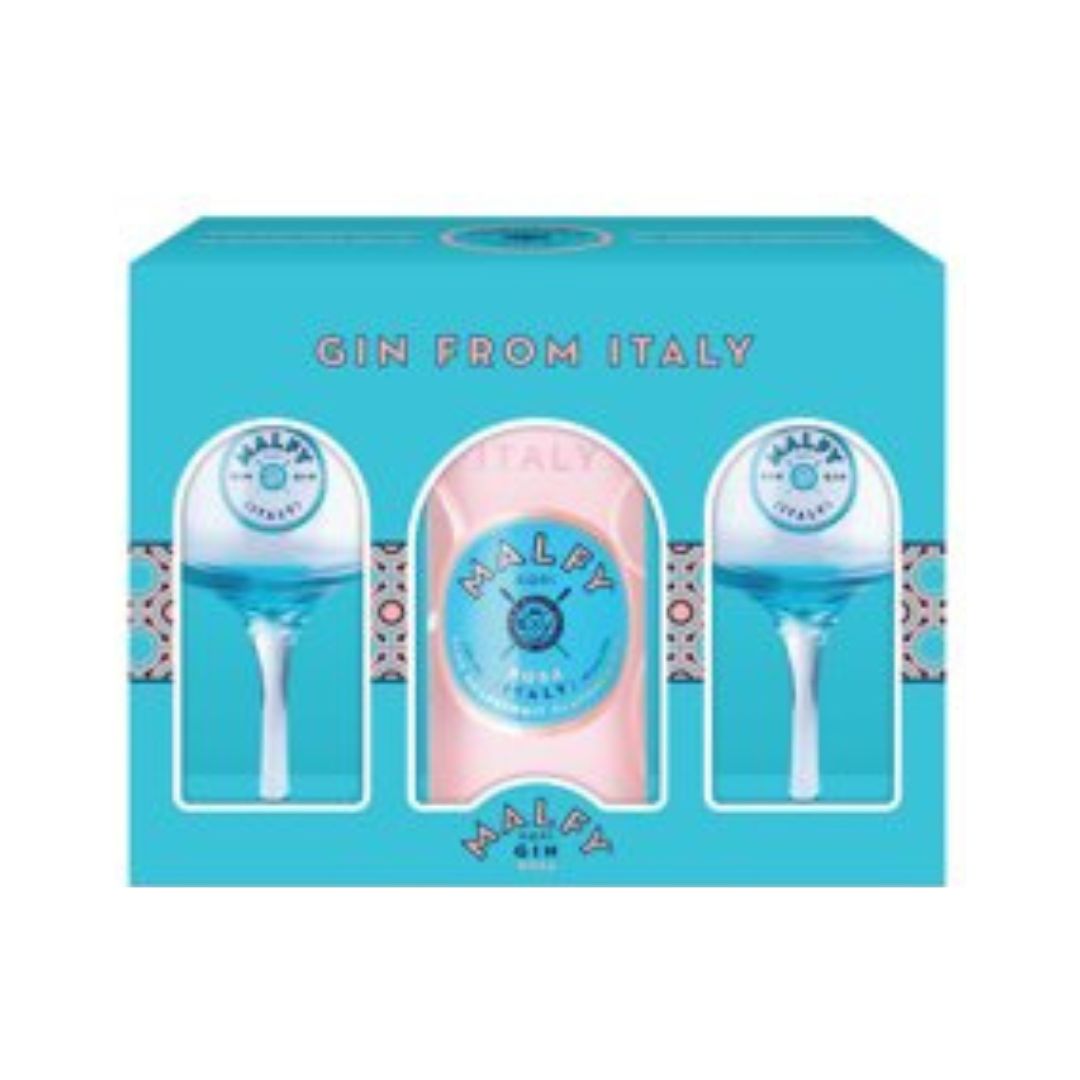 Malfy Gin - Sicilian Pink Grapefruit Flavored Gin Rosa 82 with 2 Glass ...