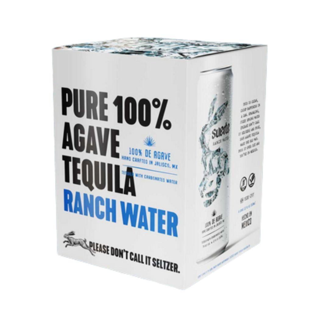 Suerte Tequila - Ranch Water Ready to Drink Cocktail (4 Pack Cans) | TIPXY